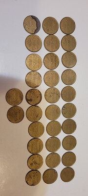 Lot of 30 Pachinko Sungaia Tokens | eBay