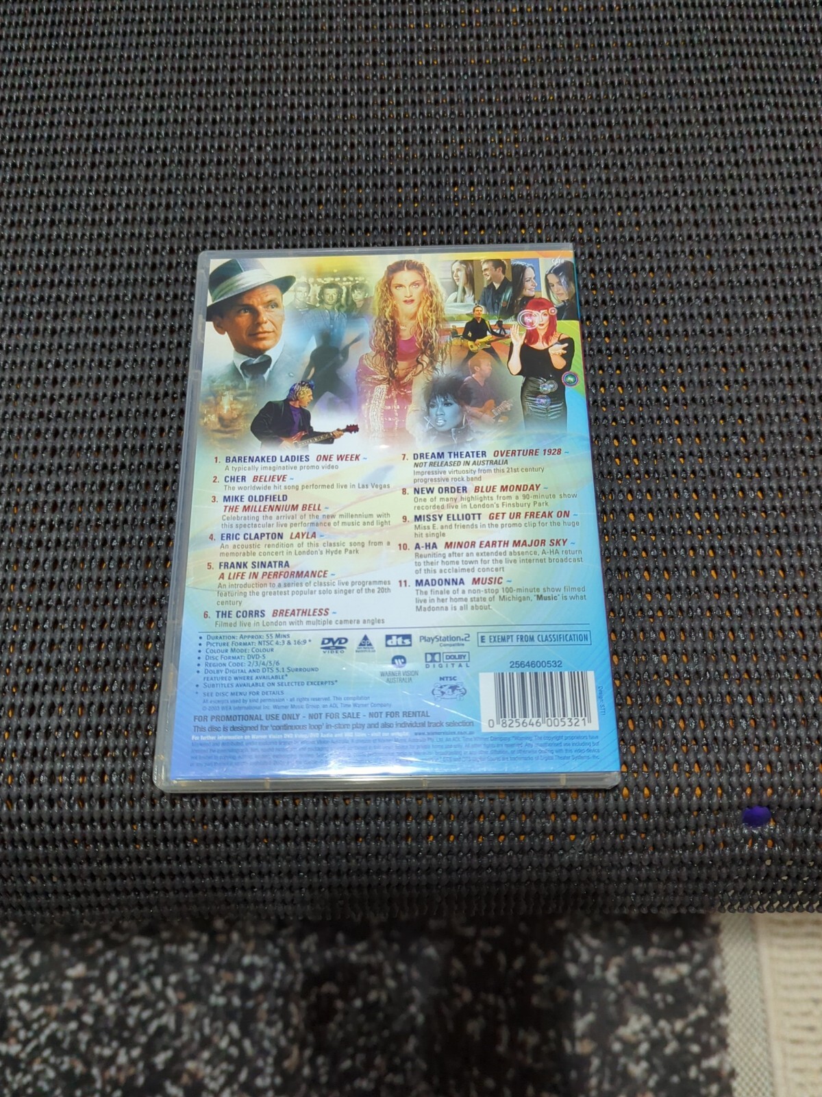 Warner Vision DVD-Video Collection Various Artists Features Cher ...