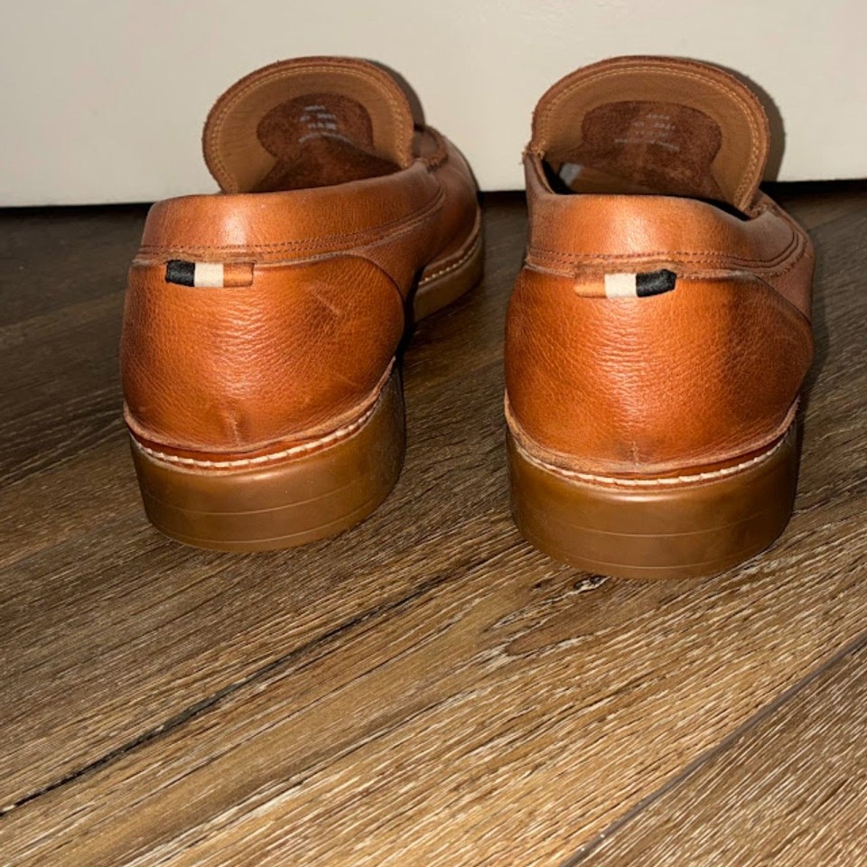 Allen Edmonds Wilder Brown Leather Loafers Classic Slip-On Dress Shoes ...