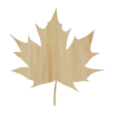Maple Leaf Cut Out Wood Shape Craft Supply- Wood Craft Plant Maple Leaf ...