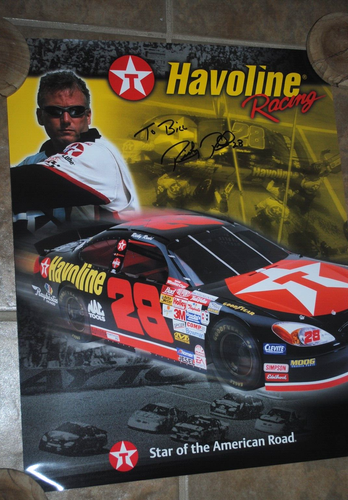 Ricky Rudd SIGNED POSTER 20x16, MIB, Texaco Havoline Racing, NASCAR, no ...