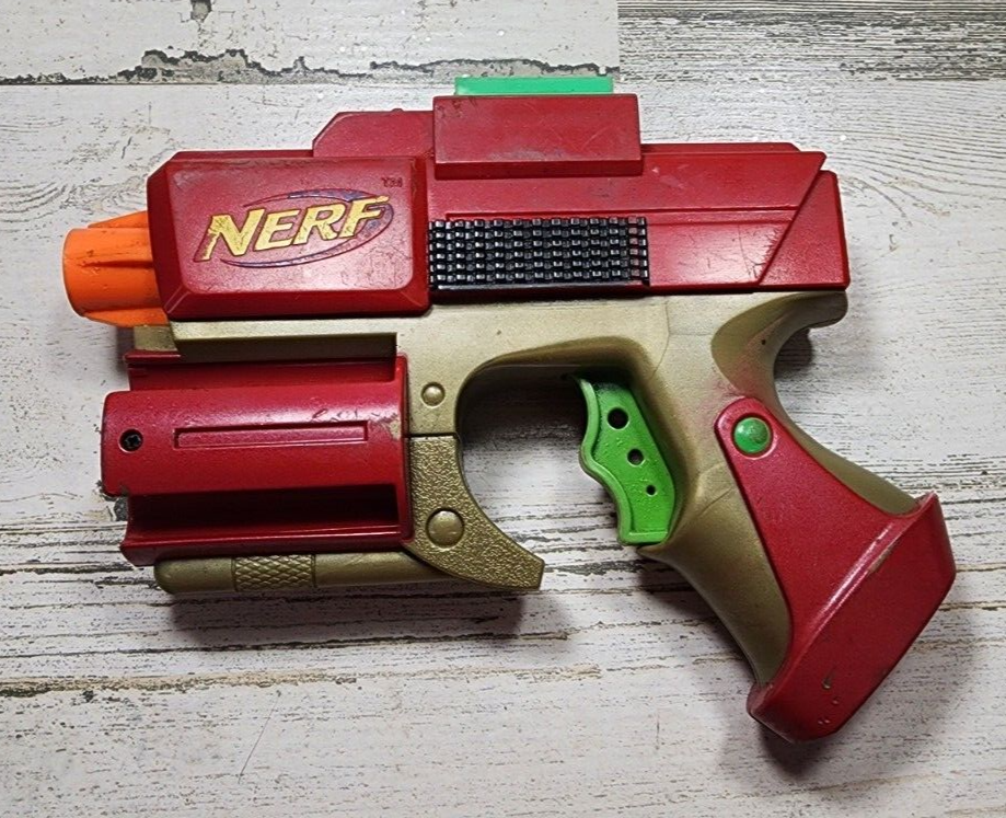 NERF 2005 Tactical Red Crossfire Pistol Handgun Soft Dart Gun works | eBay