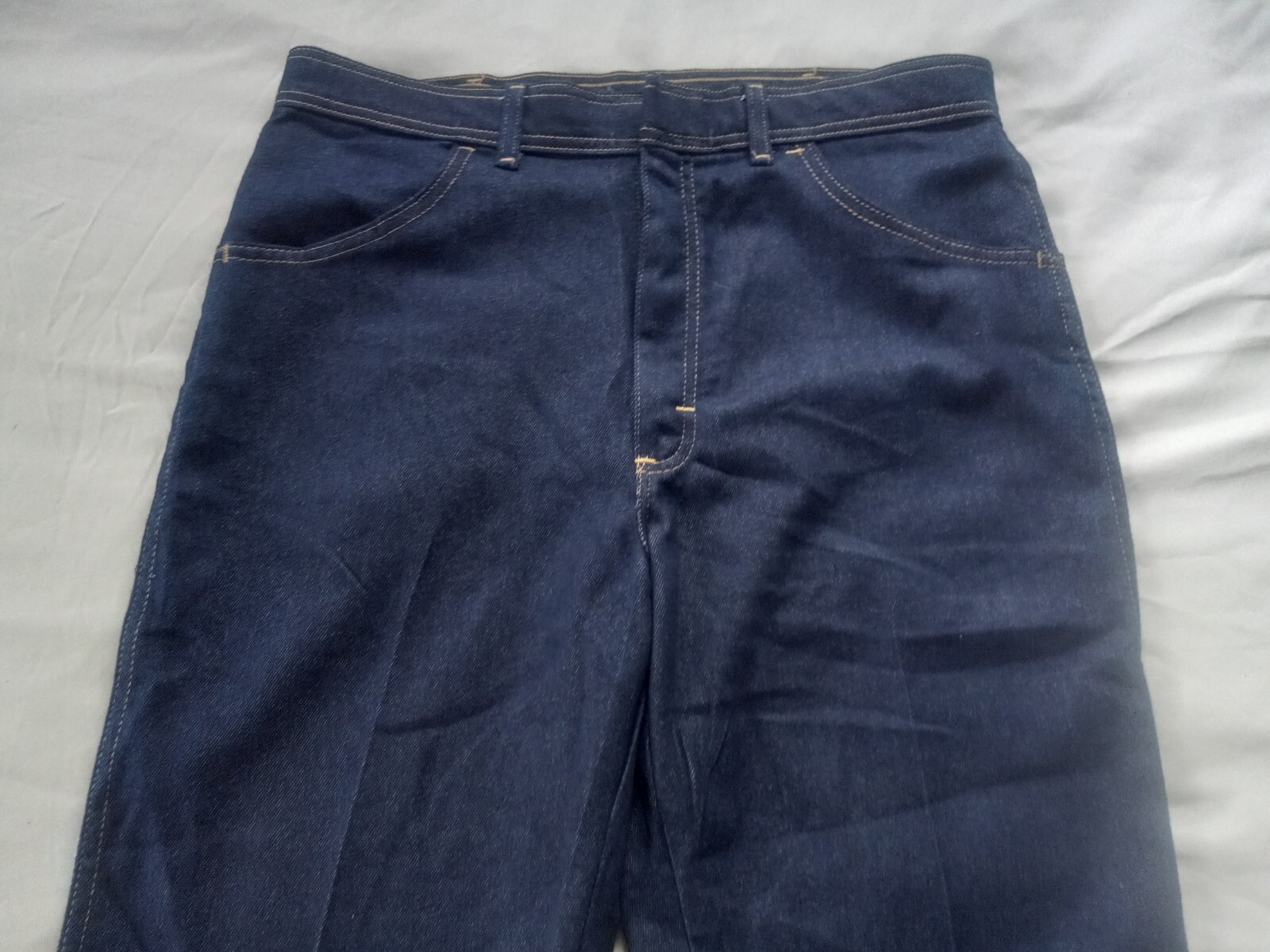 Wrangler Flex Fit Waist Denim Jeans Stretch Straight Leg Mens Size ...