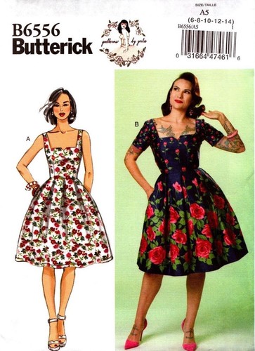 Butterick Sewing Pattern 6556 B6556 Misses Dress Patterns Gertie Size 6 ...