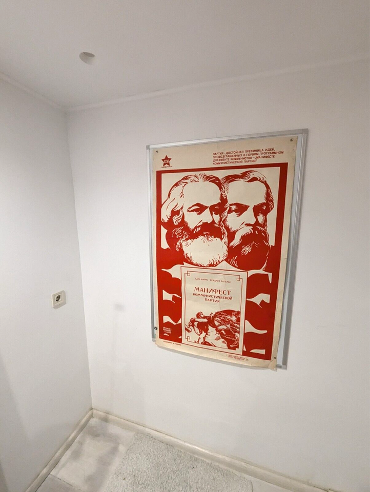 Karl Marx - Engels - Book the communist manifesto- Big Size 47x28 ...