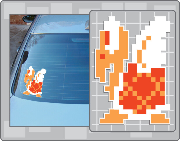 FLYING RED KOOPA TROOPA Sprite Vinyl Decal #1 Super Mario Bros. Sticker ...