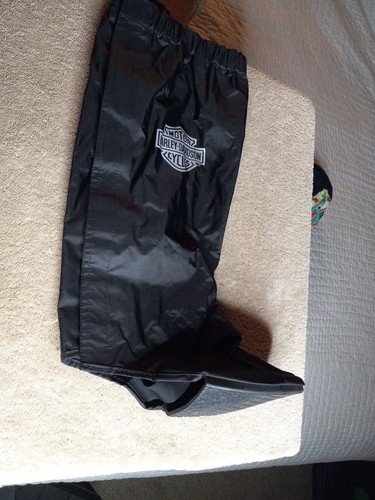 1x Right - Harley Davidson Rain Gaiter Boot Cover Sz S Black Reflective ...