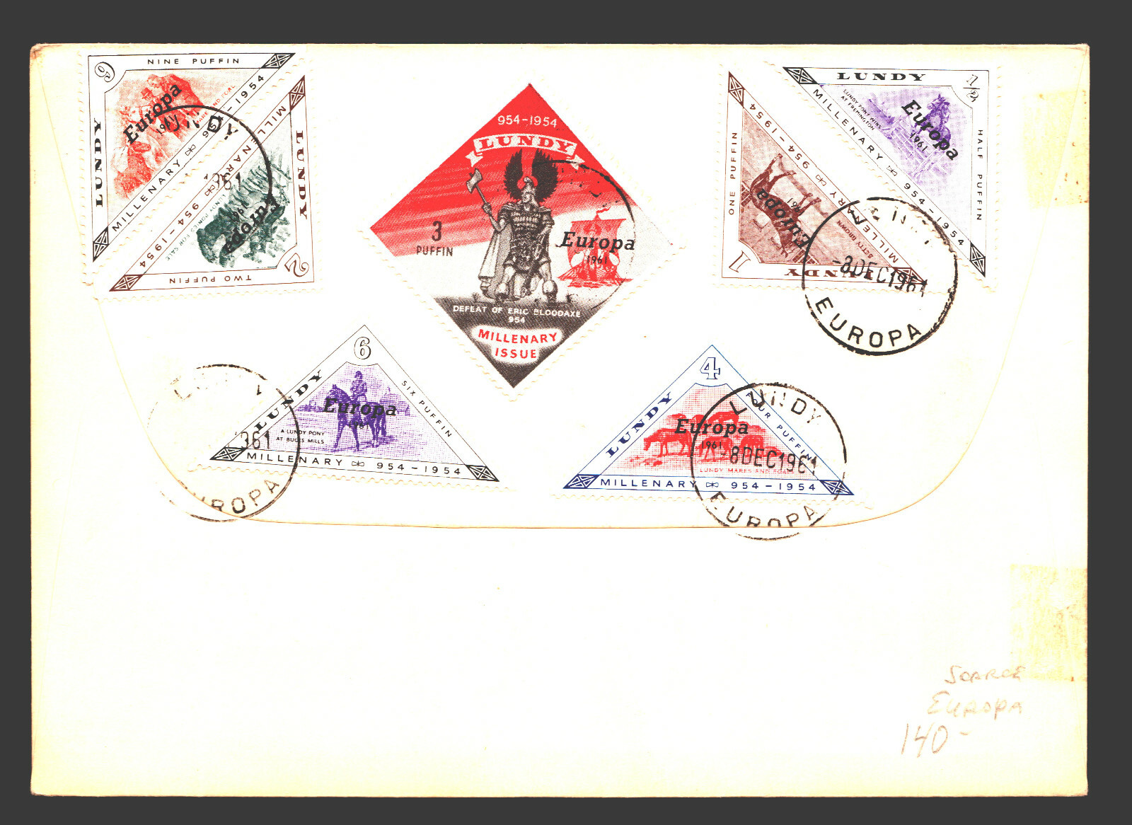 Lundy - 1961 Europa First Day Cover / Beautiful cover - Lot 0120501 ...