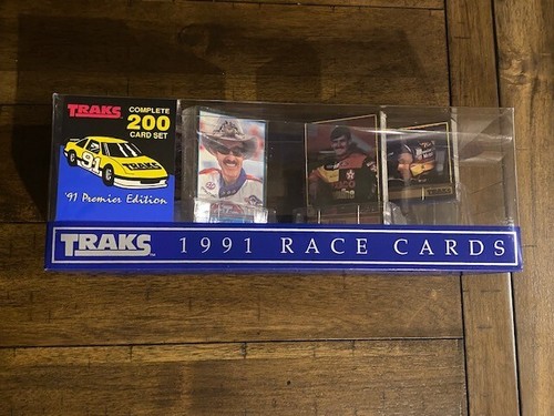 1991 Traks NASCAR Race Cards Premier Edition Complete 200 Card Set NEW ...