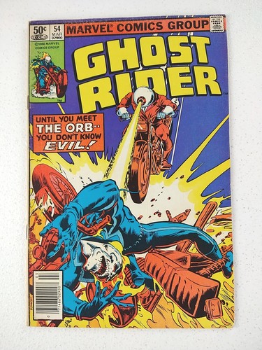 Ghost Rider #54 Newsstand The Orb (1981 Marvel Comics) Combined Shipping | eBay
