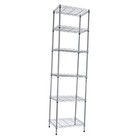 6 Wire Shelving Steel Storage Rack Adjustable Unit 16.8L x 11.7W x 63H ...