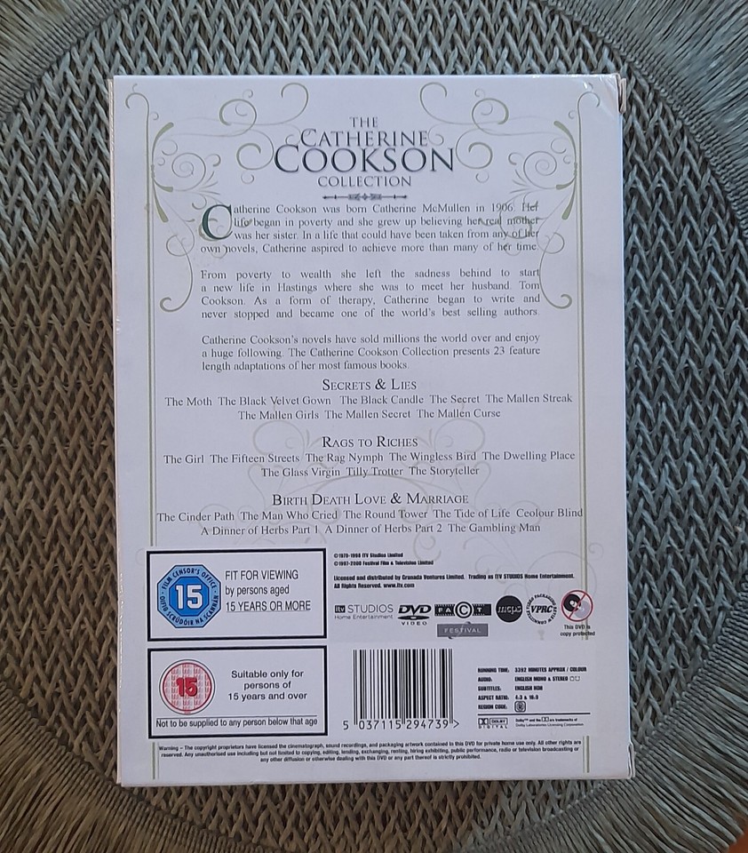The Catherine Cookson Collection On DVD 23 Feature Length Adaptations ...