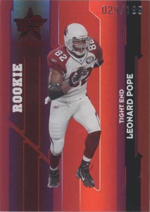 2006 Leaf Rookies & Stars Longevity - Rookie Leonard Pope #216 Ruby ...