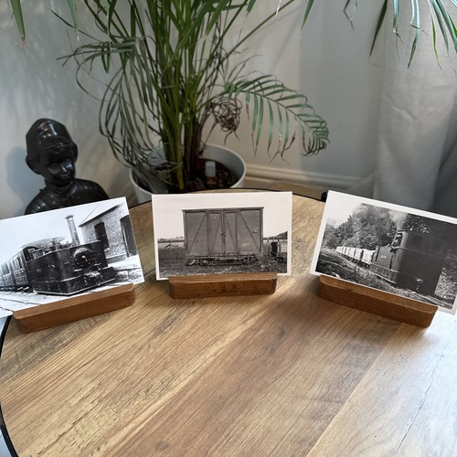 3 Railway Photographic Prints Narrow Gauge Steam Loco & Wagons Ken Nunn ...