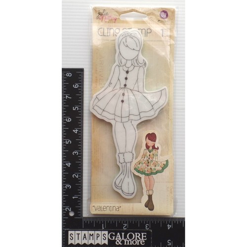 Julie Nutting Prima Rubber Stamps Cling Cushion VALENTINA PAPER DOLL ...