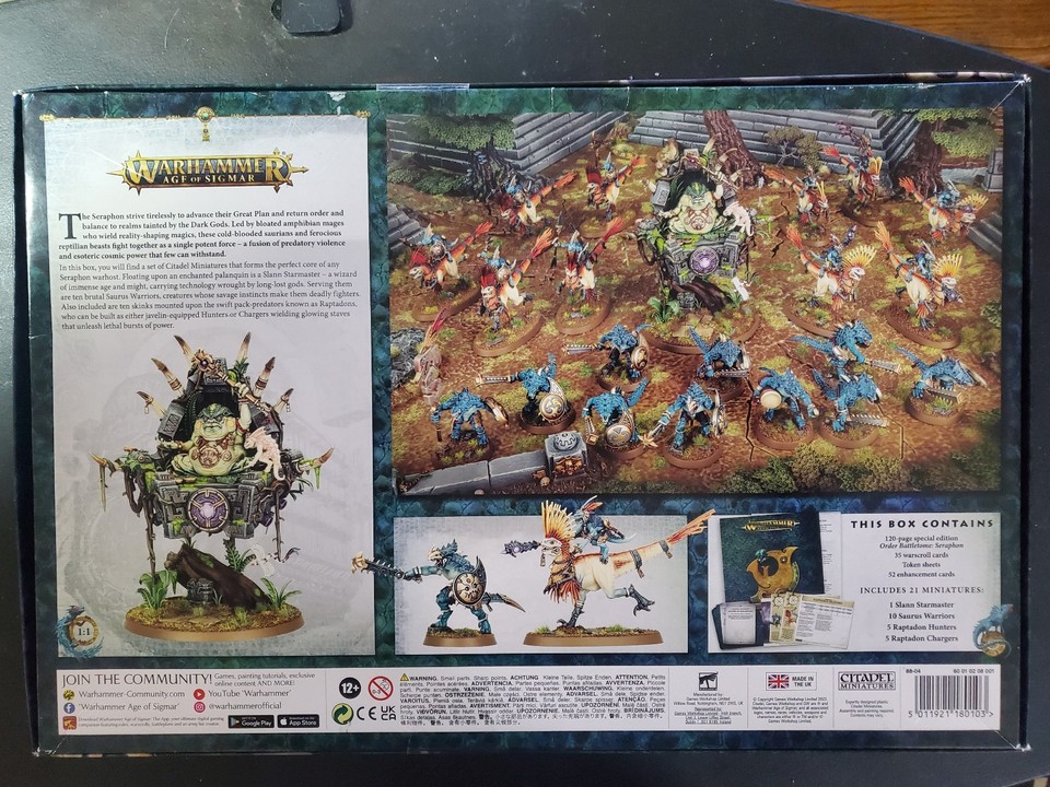 Games Workshop Warhammer 40K: Age of Sigmar - Seraphon Army Set (88-04 ...