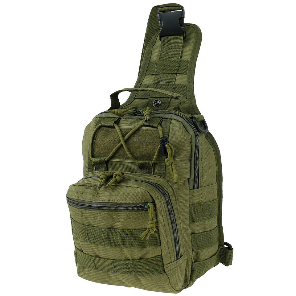 Mens Backpack Tactical Sling Shoulder Bag Molle Travel Chest Pack ...