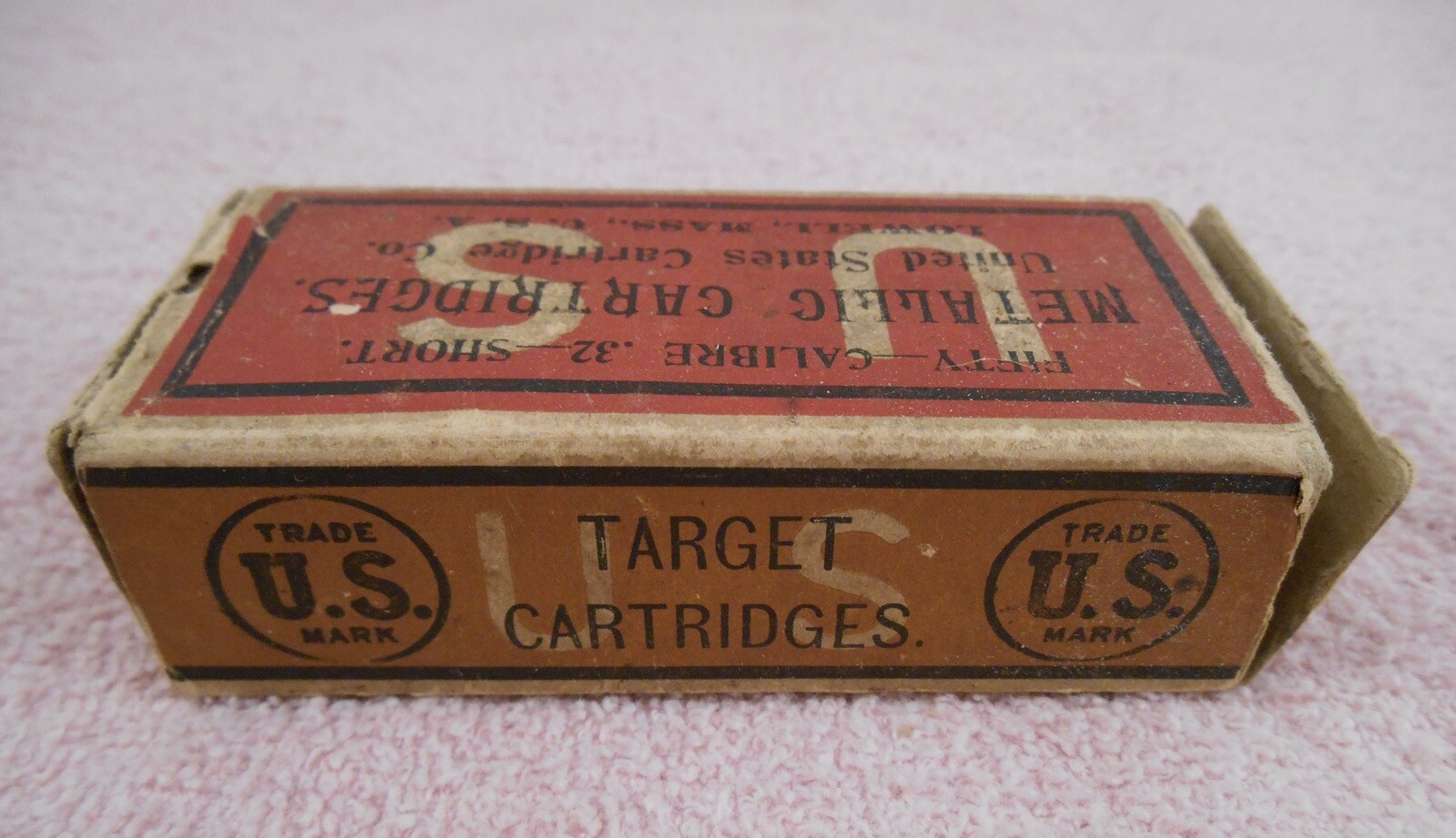 Antique US Cartridge Company Lowell Mass Vintage Shell Box 32 Caliber ...