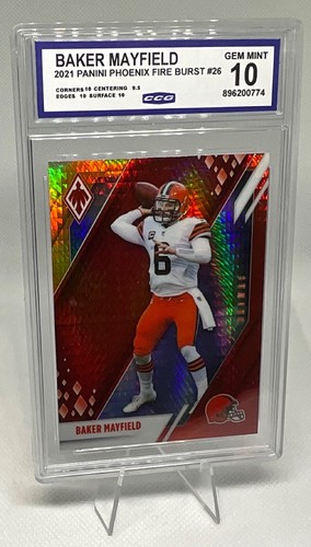 2021 Phoenix Baker Mayfield Fire Burst CCG Gem Mint 10 - Tampa Bay ...