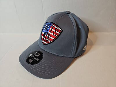 Brooklyn Nets NBA USA Flag Ultra Game Grey Hat Cap One Size Fits Most ...