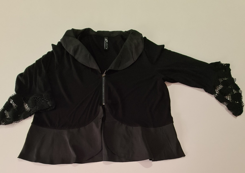TAKING SHAPE 3/4 Sleeve Stretch Black Jacket Top ~ Size XS | eBay Australia