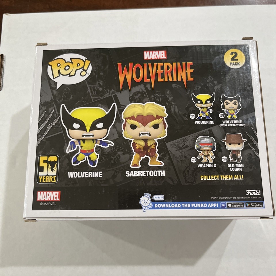FUNKO POP Wolverine & Sabretooth 2-Pack FUNKO Exclusive! | eBay