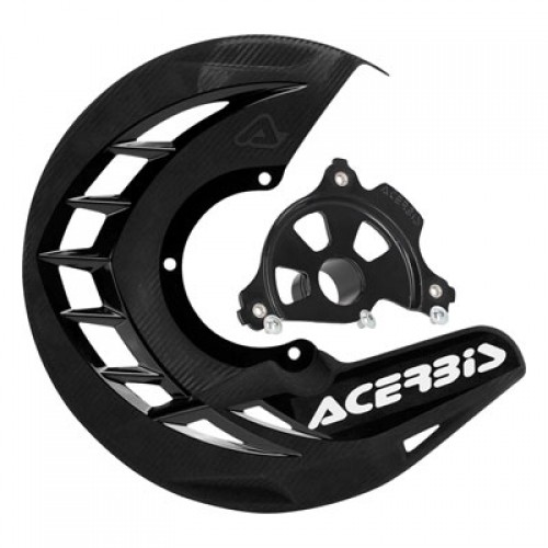 Acerbis X-Brake Front Disc Cover with Mounting Kit Black with Black ...