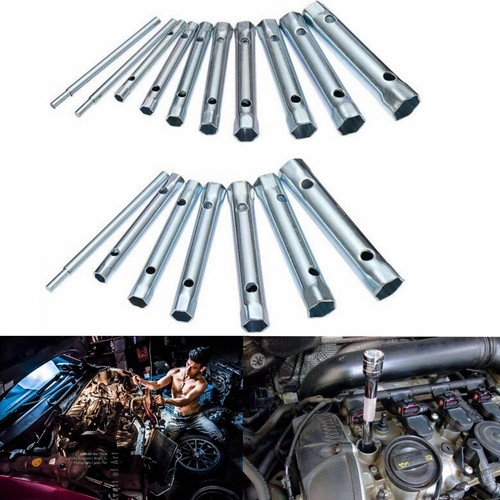 Box Spanner Tool Set Plumbers Tubular Nut Tube Wrench Metric Socket ...
