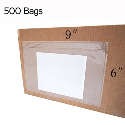 500 Clear Envelope Pouches 6x9 Slip Plastic Self Adhesive Shipping ...
