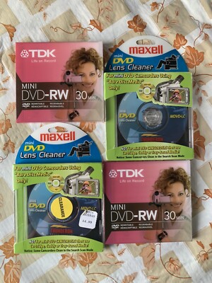 Maxwell mini dvd cleaner (2) And Mini DVD-RW (2) | eBay