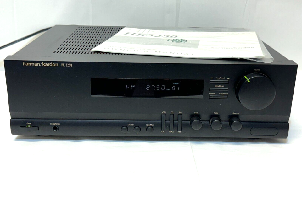 HARMAN/KARDON HK-3250 AM/FM Stereo Receiver 1998 KOREA No Remote TESTED ...