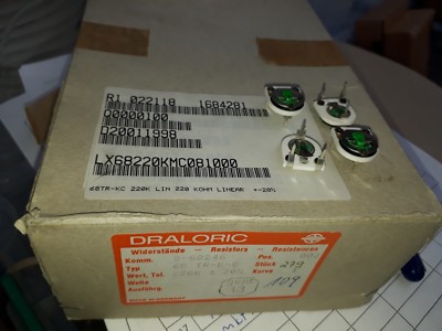 10pcs NEW DRALORIC 68 TR-K-C 220K TRIMMERS FOR AUDIO ! | eBay
