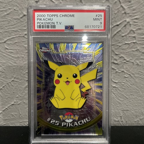 2000 Topps Chrome Pokemon PSA MINT 9 Pikachu #25 | eBay