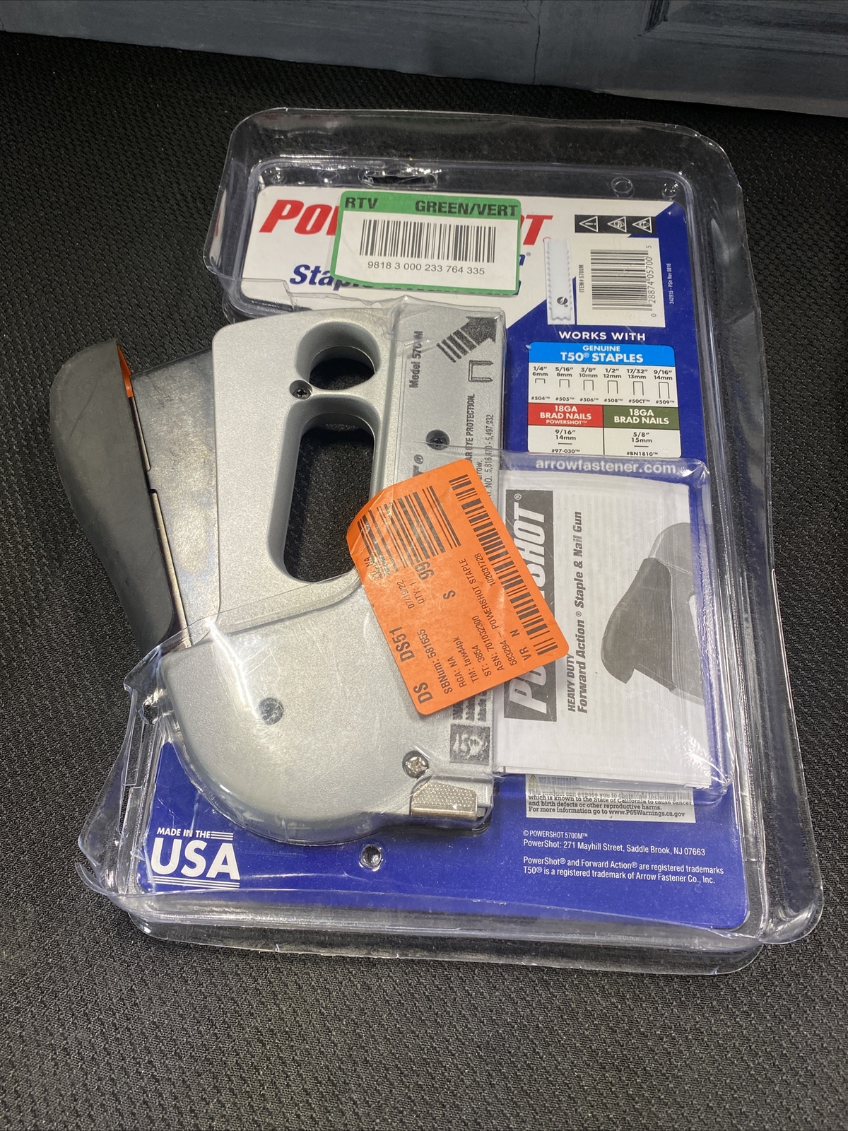 Power Shot Forward Action Staple And Nail Gun Heavy Duty 5700M | eBay