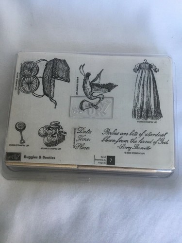Stampin’ Up Buggies and Booties NIB Babies Rubber Stamps mounted ...