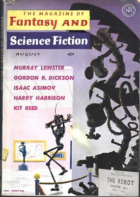 THE MAGAZINE OF FANTASY AND SCIENCE FICTION AUGUST 1961 (FN+) GORDON R ...