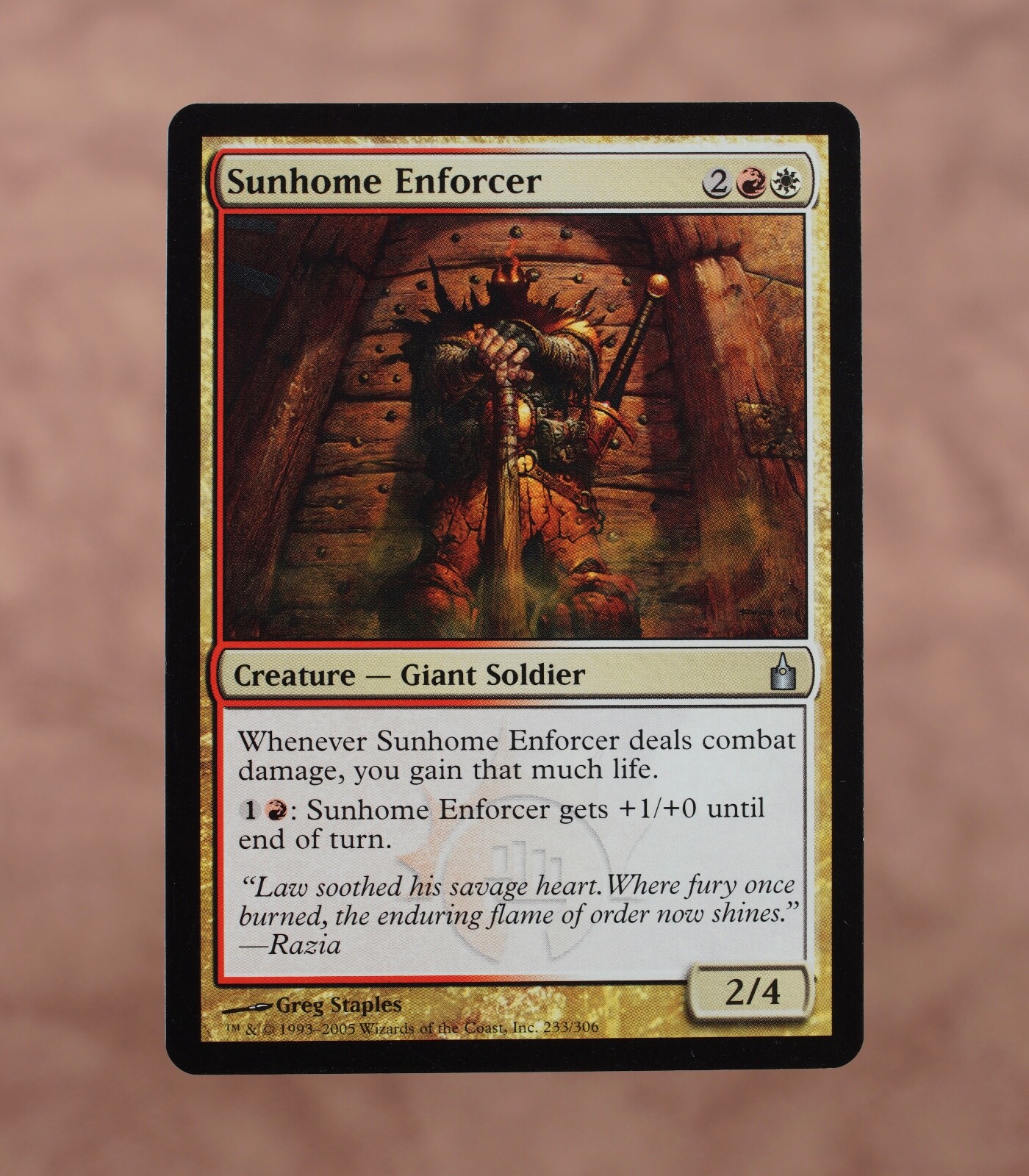 MTG :: Sunhome Enforcer :: RAV #233 :: Ravnica: City of Guilds | eBay