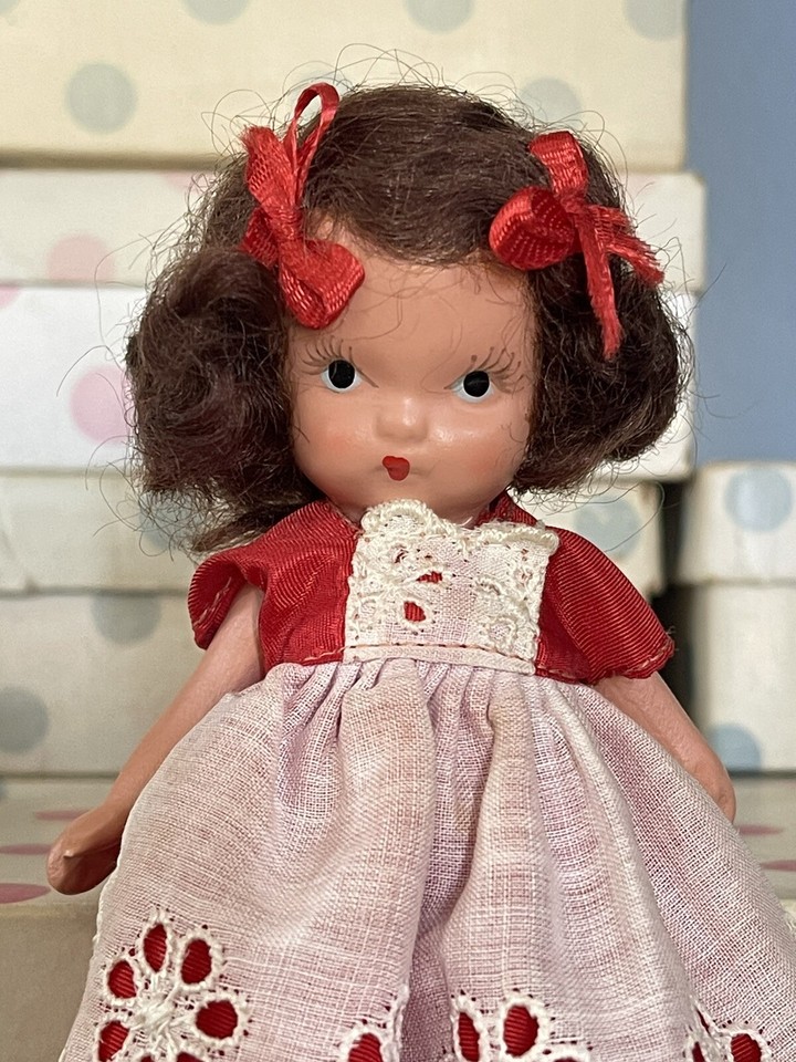 Nancy Ann Story Book BISQUE JL Doll #129 "Annie at Garden Gate" | eBay