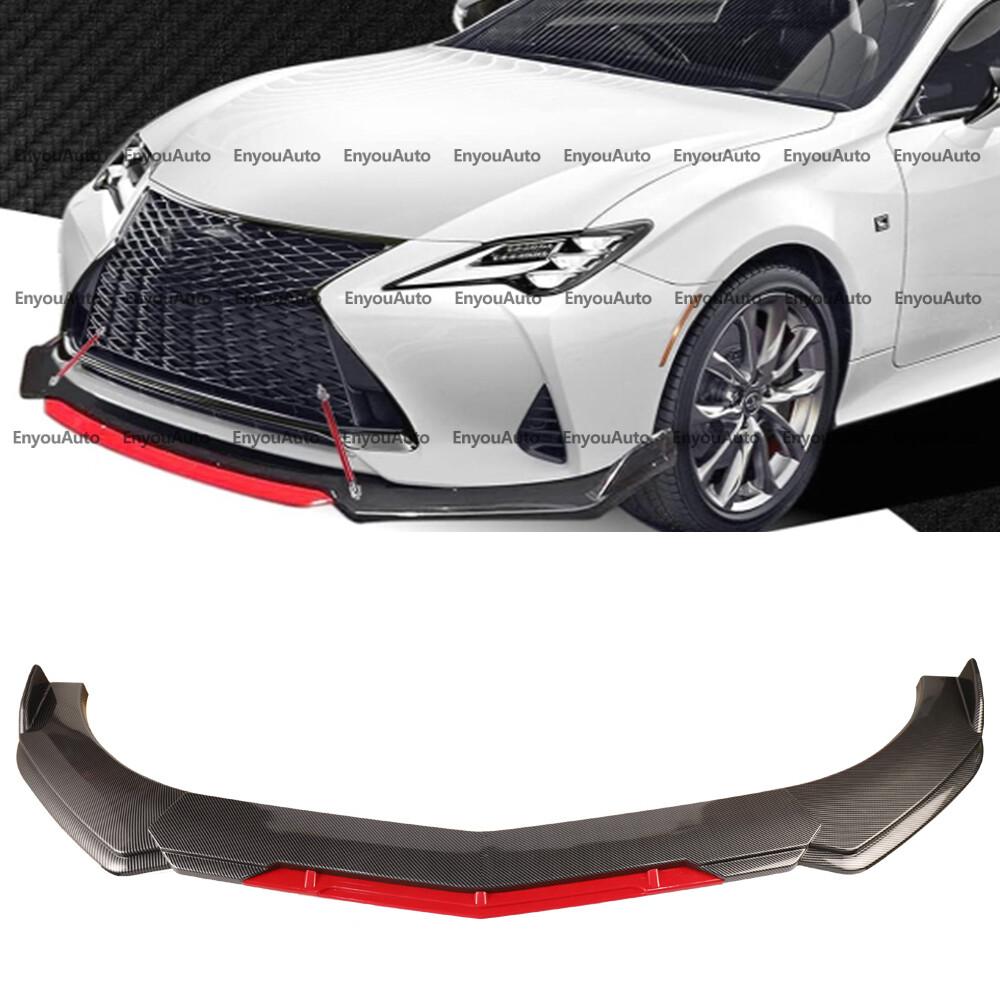 For Lexus ES250 ES300 ES350 Front Bumper Lip Spoiler Splitter Carbon ...