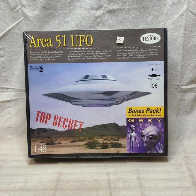 Testors 578X 1:48 Area 51 UFO Grey Alien Figure Model Kit for sale ...