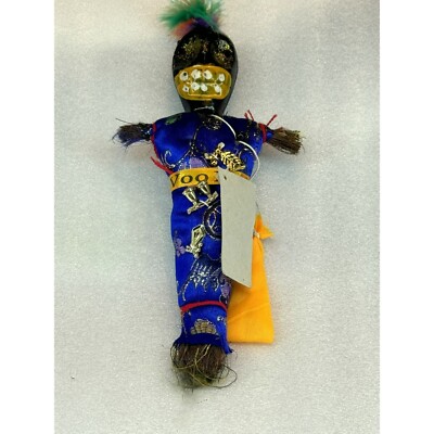 Voodoo Doll Figurine New Orleans Louisiana Vtg Folk Art Colorful Bad Luck Pin | eBay