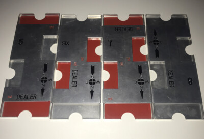 J-R Official Aluminum Duplicate Bridge Boards Vintage Set B 5-8 CLEAN ...