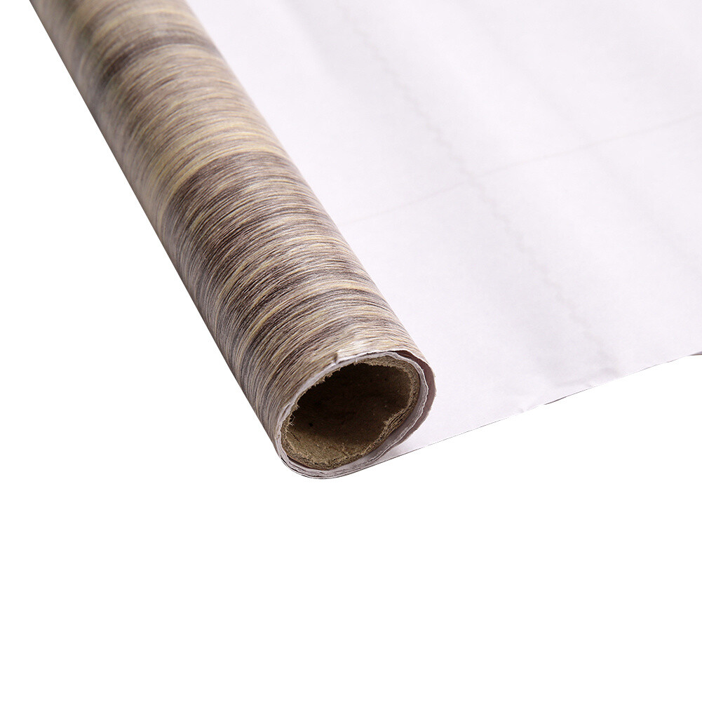 Wood Effect Self Adhesive Kitchen Cupboard Vinyl Wrap Worktop Covering ...