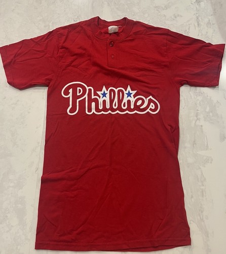 Vintage Philadelphia Phillies MLB Baseball T-Shirt Size S Majestic ...