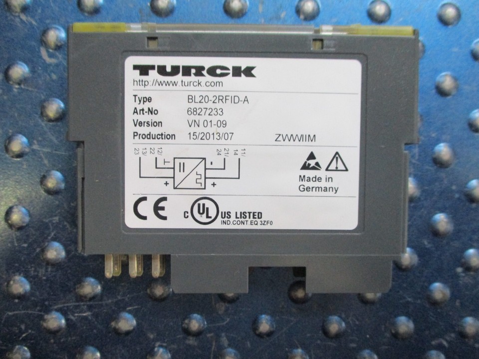 TURCK INTERFACE MODULE 6827233 BL20-2RFID-A | eBay