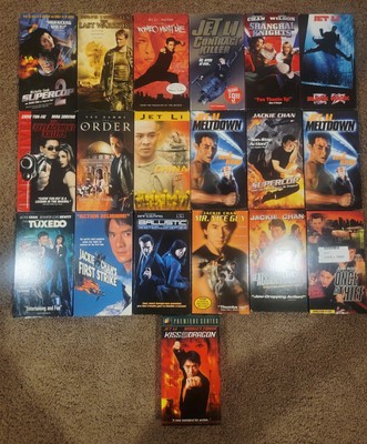 VHS Vintage Martial Arts Kung Fu LOT x19 Jackie Chan Jet Li Supercop ...