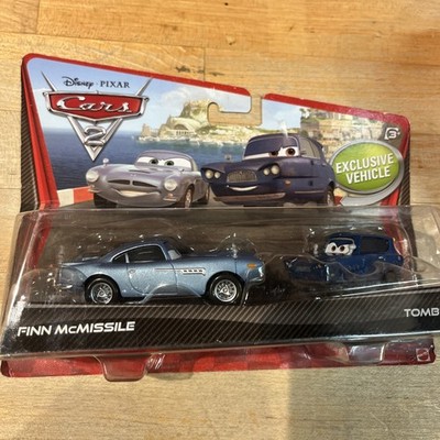 DISNEY PIXAR CARS 2 FINN McMISSILE & TOMBER DIE CAST 2-PACK MATTEL NEW ...