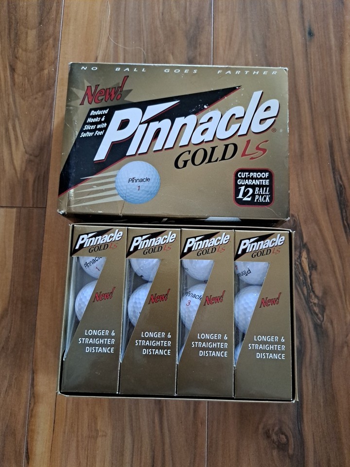 New Pinnacle Gold LS 12 Pack Golf Balls, Made In The USA !!! | eBay