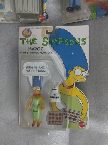 Lot 3 Mattel 1990 The Simpsons Marge Simpson Figure with 5 sayings | eBay