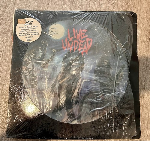 Slayer “Live Undead” 1985 Original Vinyl LP Picture Disc Metal Blade ...